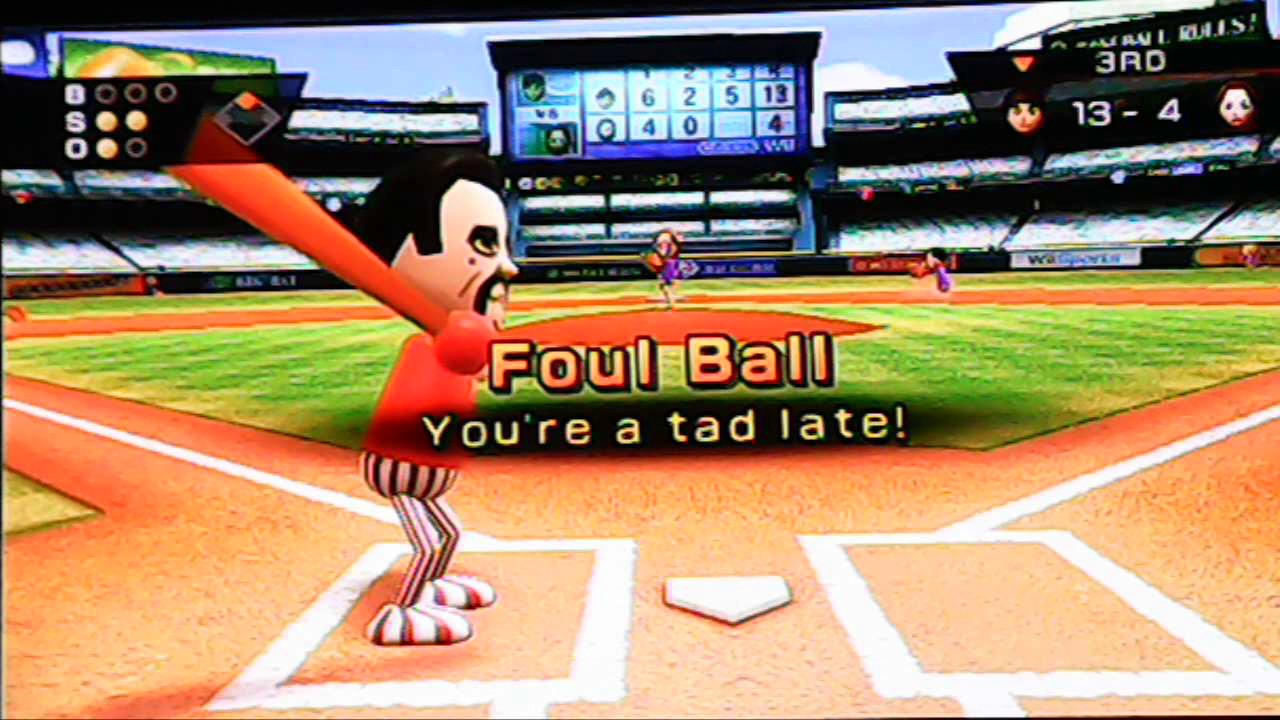 Mii Baseball Team vs Computer Team - YouTube