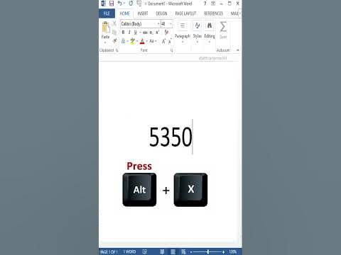 How to Type Swastik Symbol In MS Word #shorts - YouTube