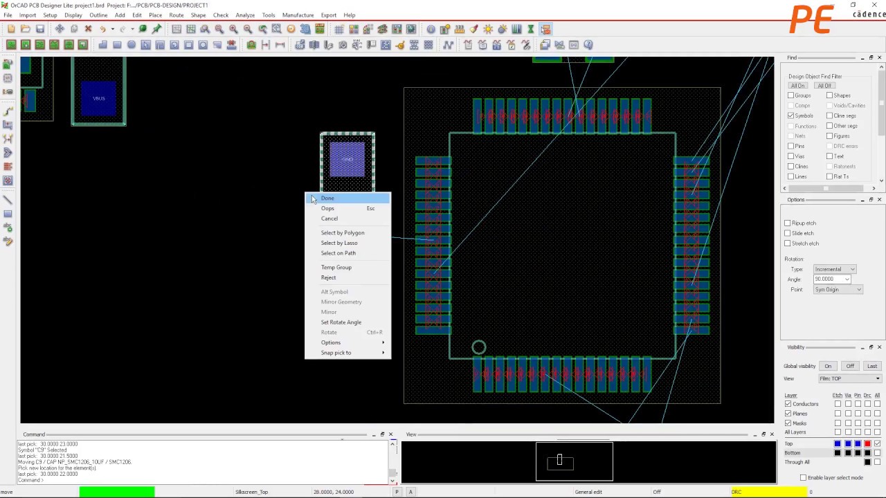 PCB Design Tutorial_43 Orcad Pcb Editor Component Placement 02 - YouTube