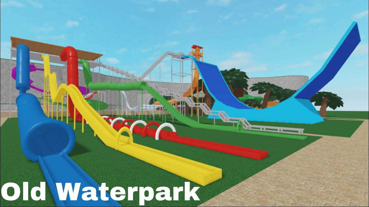 All waterslides at an Old Waterpark | ROBLOX - YouTube