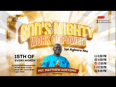 GOD'S MIGHTY WORK OF POWER || FEBRUARY EDITION || 15TH OF FEBRUARY ...