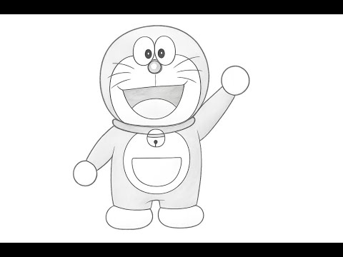 Cute Doraemon Pencil Sketch | Easy Drawing Tutorial - YouTube