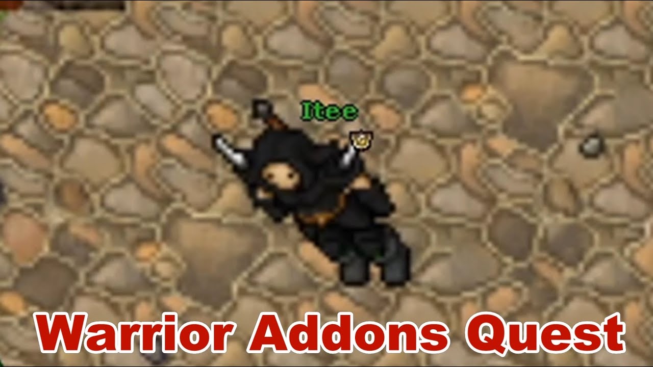 Tibia - Warrior Addons Outfit Quest - YouTube