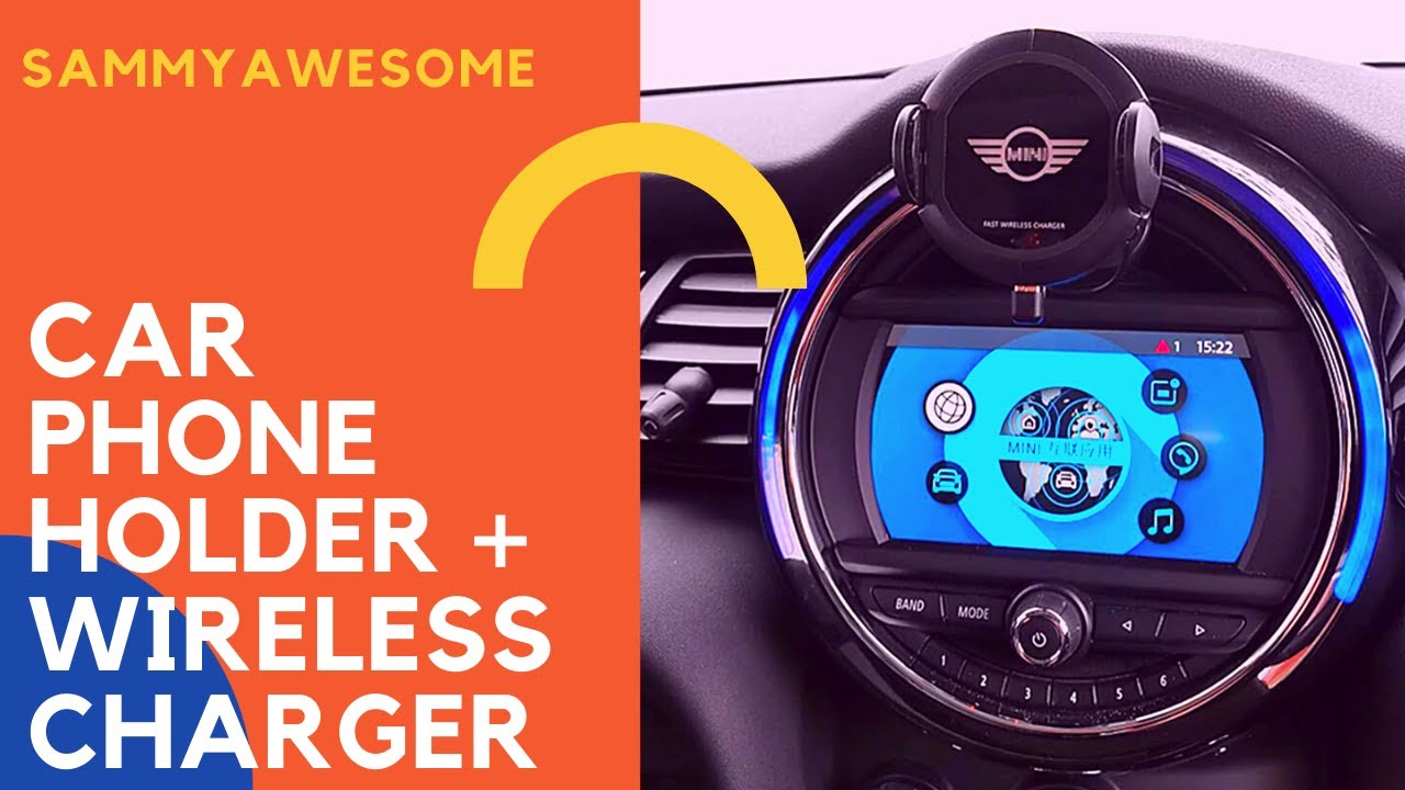 CAR PHONE HOLDER | WIRELESS CHARGER | CAR MOUNT INTELLIGENT INFRARED ...