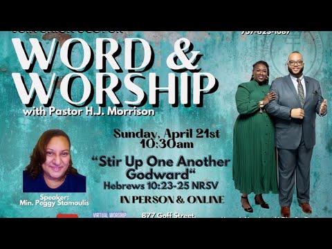 Minister Peggy Stamoulis "Stir Up One Another Godward" Hebrews 10:23-25 ...