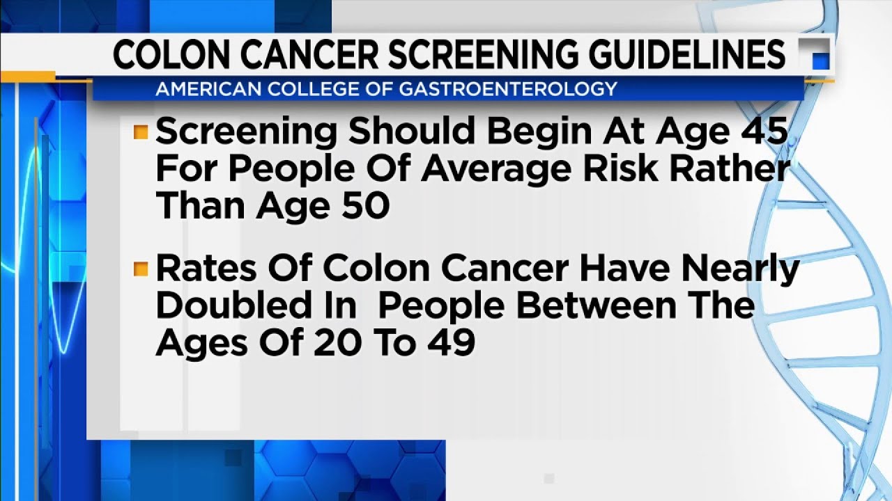 New guidelines on colon cancer screening released - YouTube