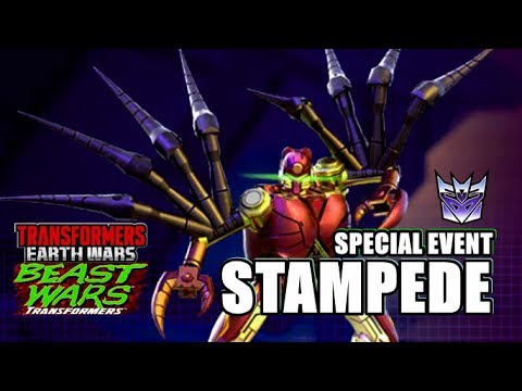 STAMPEDE (predacon) - TRANSFORMERS: EARTH WARS Special Event - YouTube