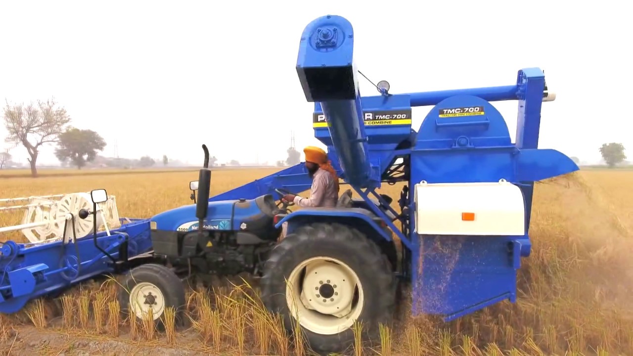 PANESAR TRACTOR MINI COMBINE TMC 700 MOB 9888870284 , 9876019384 - YouTube