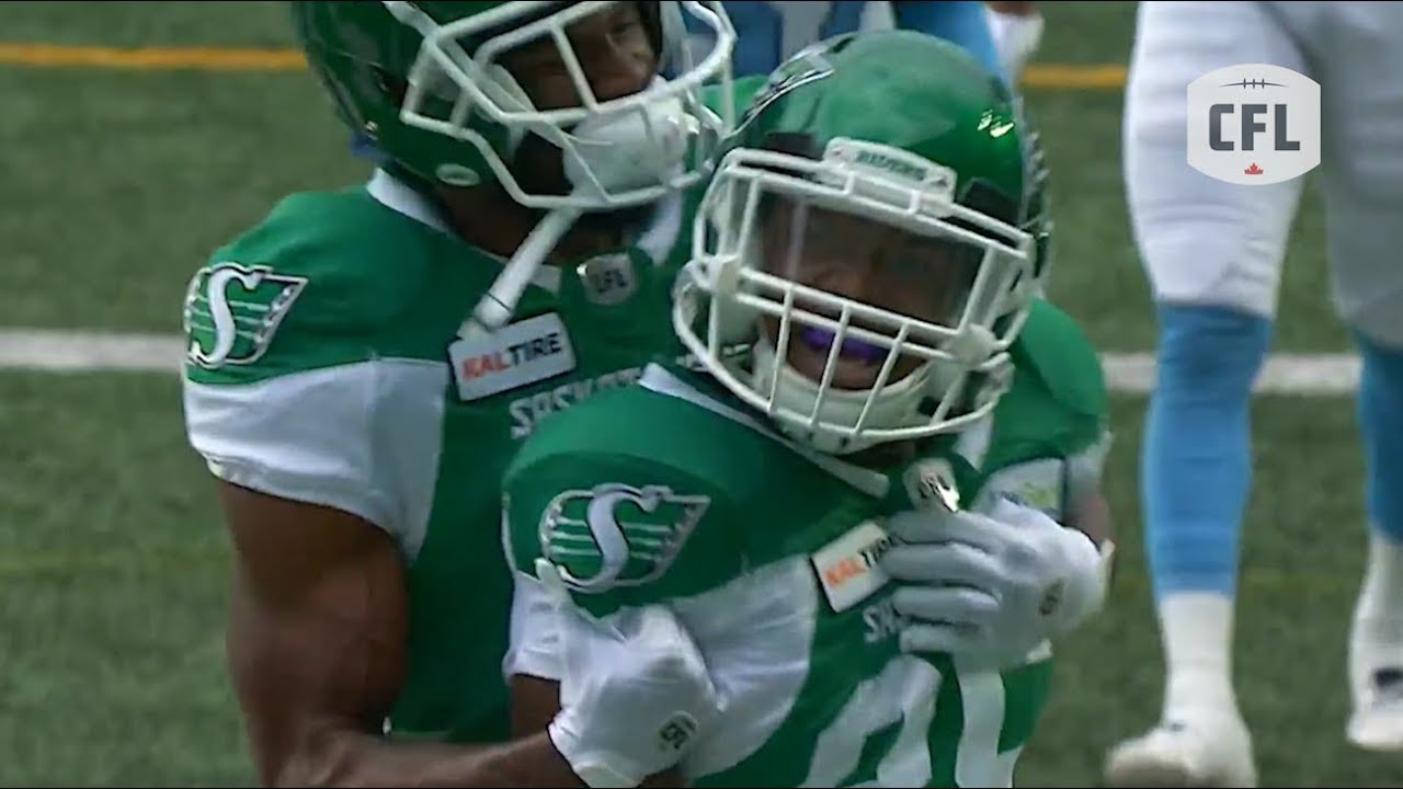 Electric speed on display from WR Kyran Moore | CFL 2019 - week 3 - YouTube