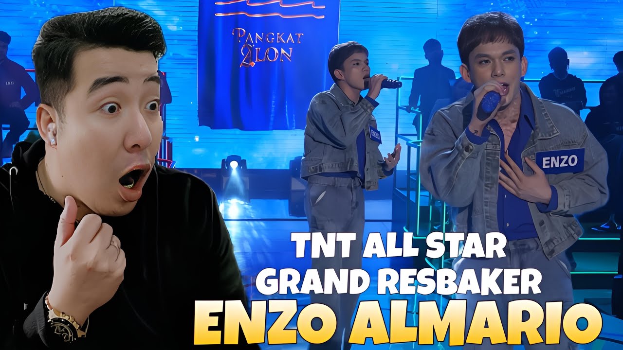 Enzo Almario in TNT All-Star Grand Resbak 2025 | REACTION - YouTube