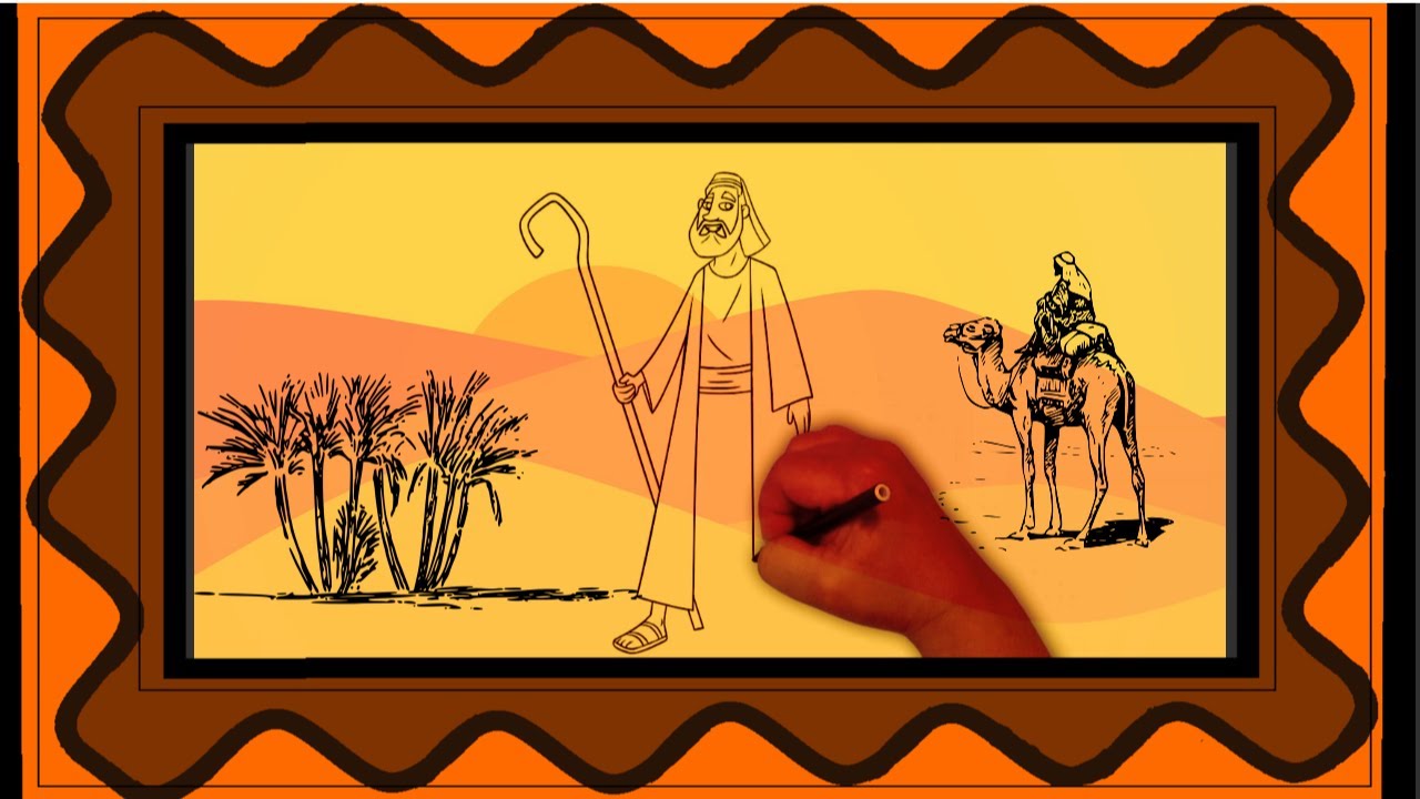 Art of the Bible / How to Draw Moses in Wilderness - YouTube