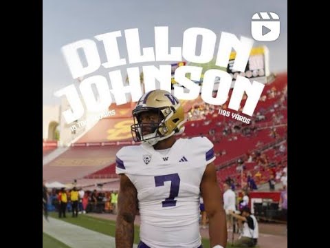 U of Washington Star Running Back Dillon Johnson Highlight Reel - YouTube