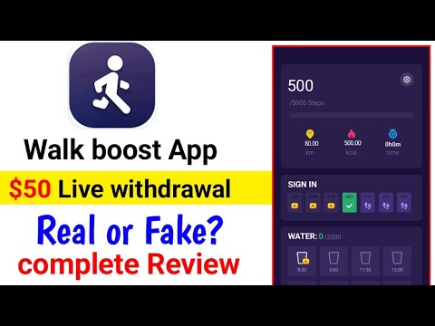 walkBoost App Real or Fake | walkBoost withdrawal proof | walkBoost App ...