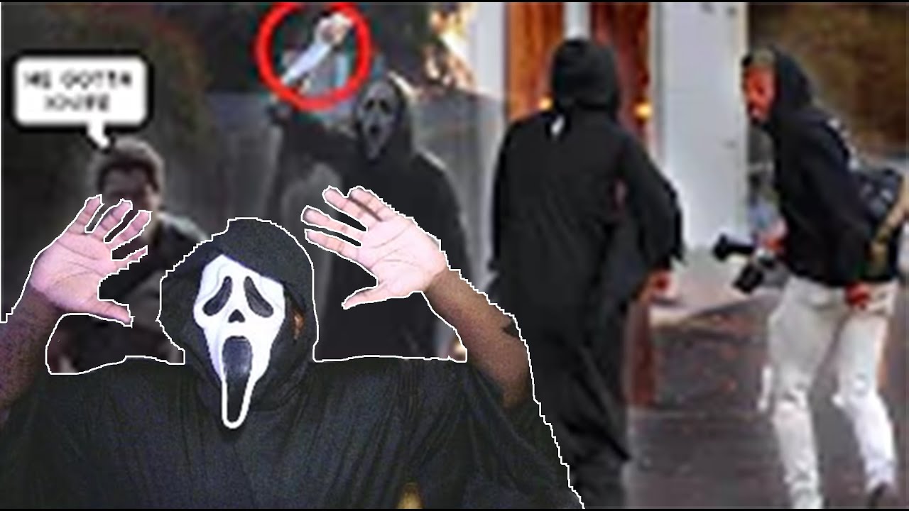 Scream Prank At Night In The Hood! (CHASING PEOPLE) - YouTube