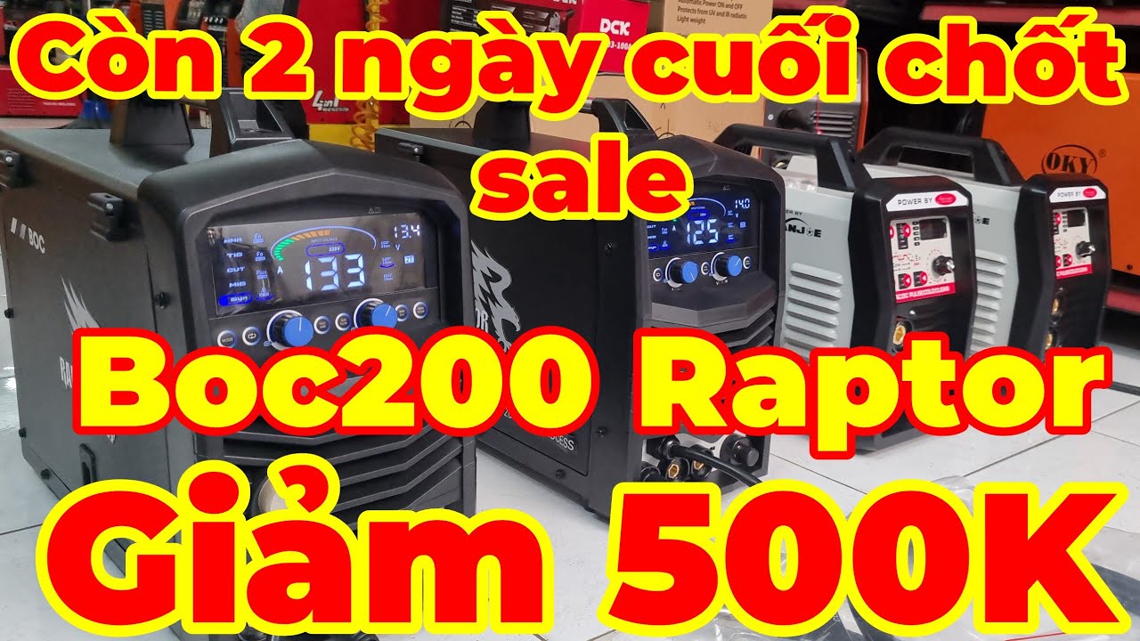 Chốt sale 2 ngày cuối máy hàn cắt đa năng Úc BOC 200 RAPTOR 4 in 1 (cut ...