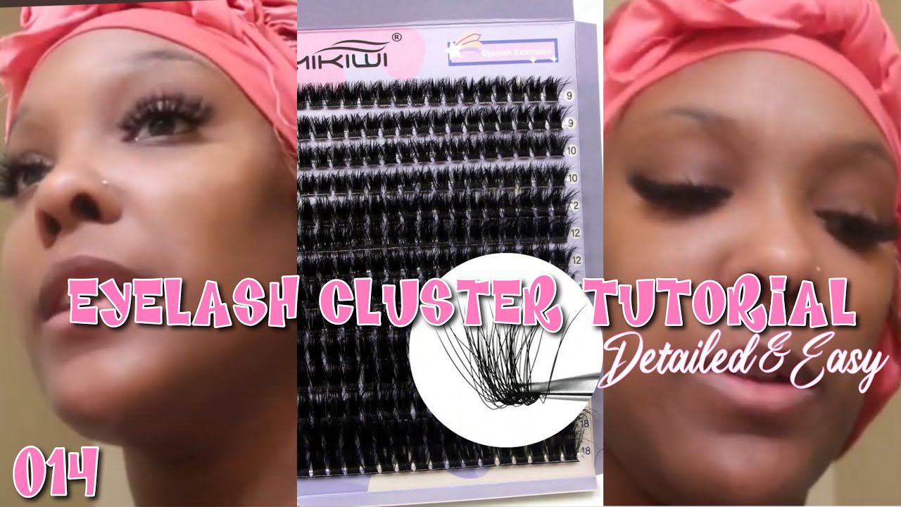 MY EASY EYELASH CLUSTER TUTORIAL FOR BEGINNERS| DETAILED & EASY! - YouTube