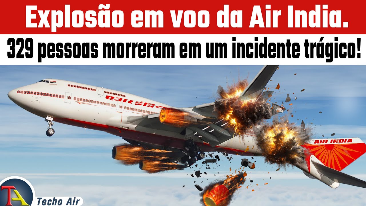 O Acidente Aéreo Mais Trágico da Air India | Air India Flight 182 Bomb ...