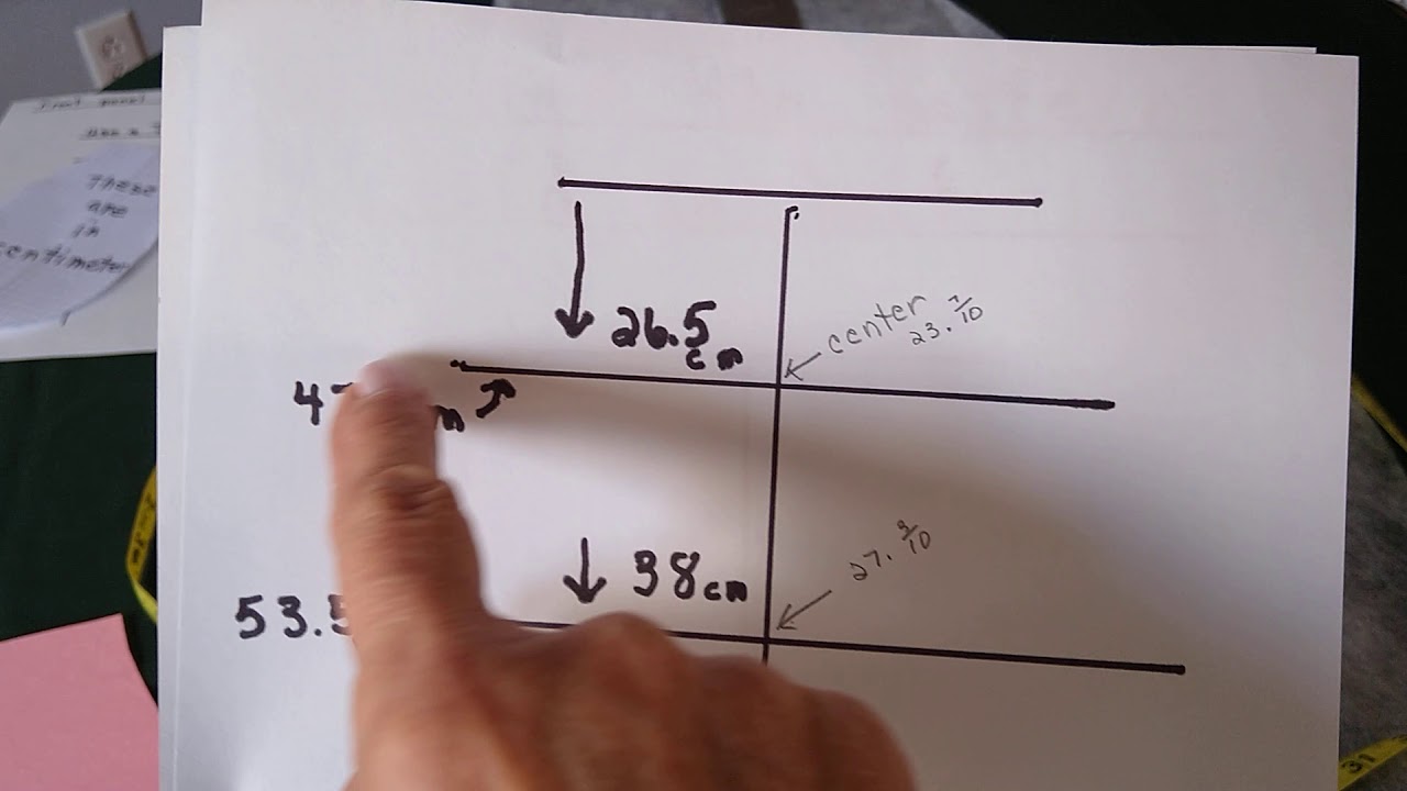 front panel pattern in centimeters - YouTube
