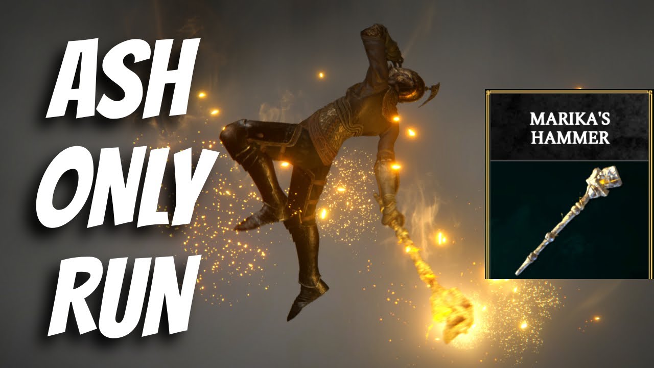 Marika's Hammer Ash Only! Gold Breaker Run Elden Ring- YOUWY VODS - YouTube
