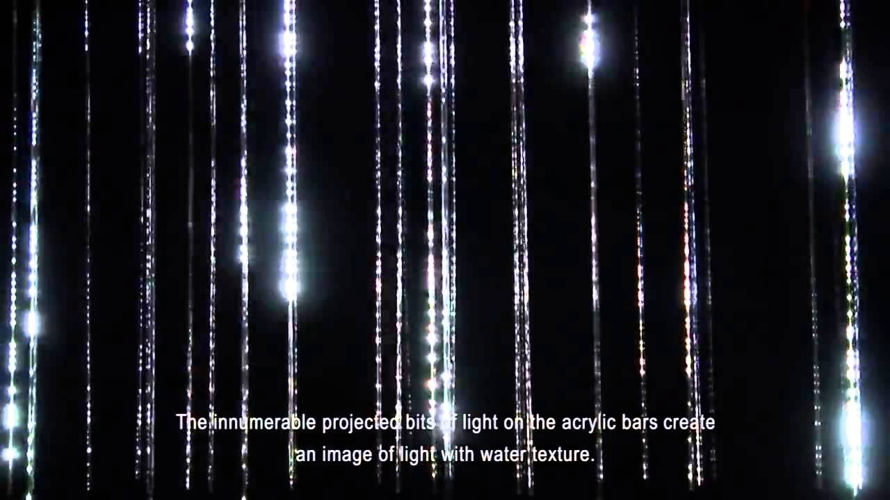 White Rain Interactive Lighting Installation - YouTube
