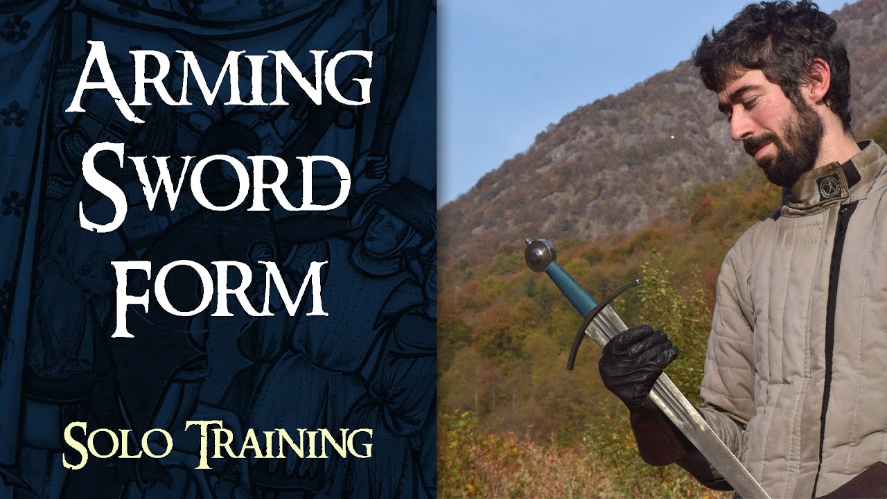 Arming Sword Solo Drill - YouTube