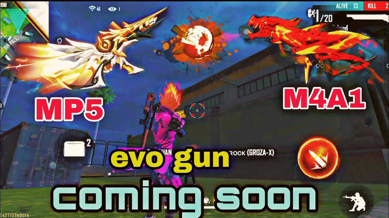 free fire new evo gun skin mp5|free fire new evo M4A1 gun skin# ...