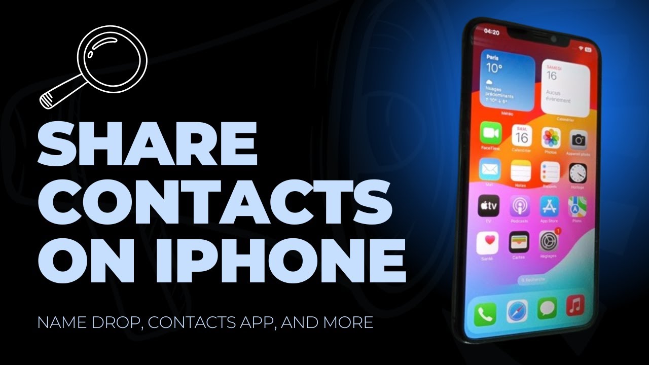 How To Share Contacts on iPhone - YouTube