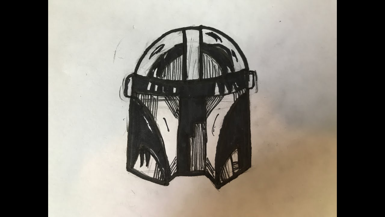 How to draw Mandalorian | easy step by step drawing - YouTube