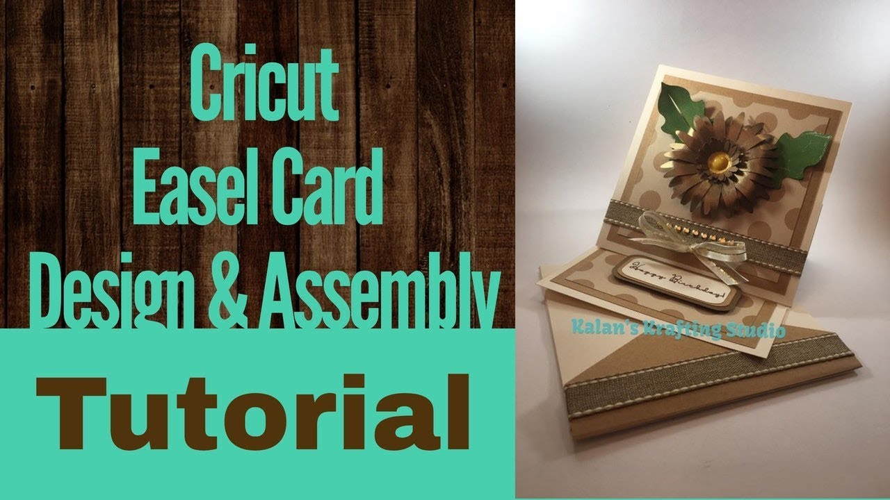Easel card and 3D Flower Design & Assembly Tutorial - YouTube