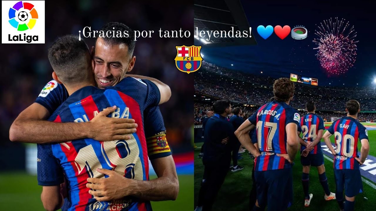 Un last dance del Camp Nou, Sergio y Jordi... 💙 ️🏟 - YouTube