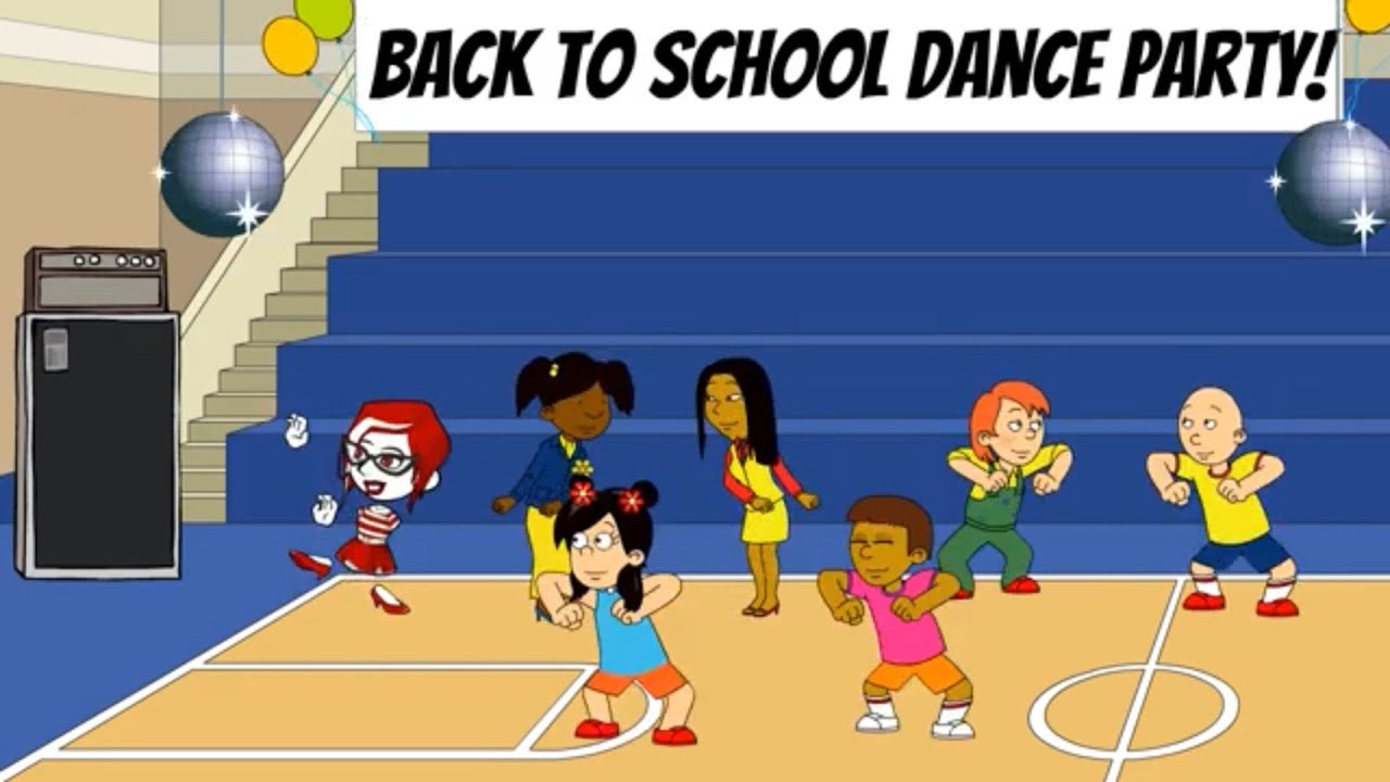 Caillou Goes to the School Dance While Grounded - YouTube