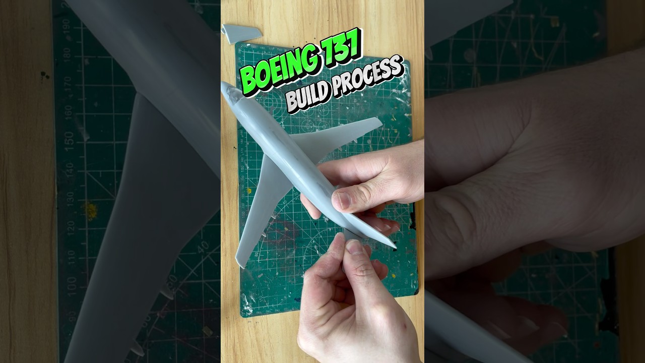 Classic airliner Boeing 737 detailed build and paint #modelairplane # ...