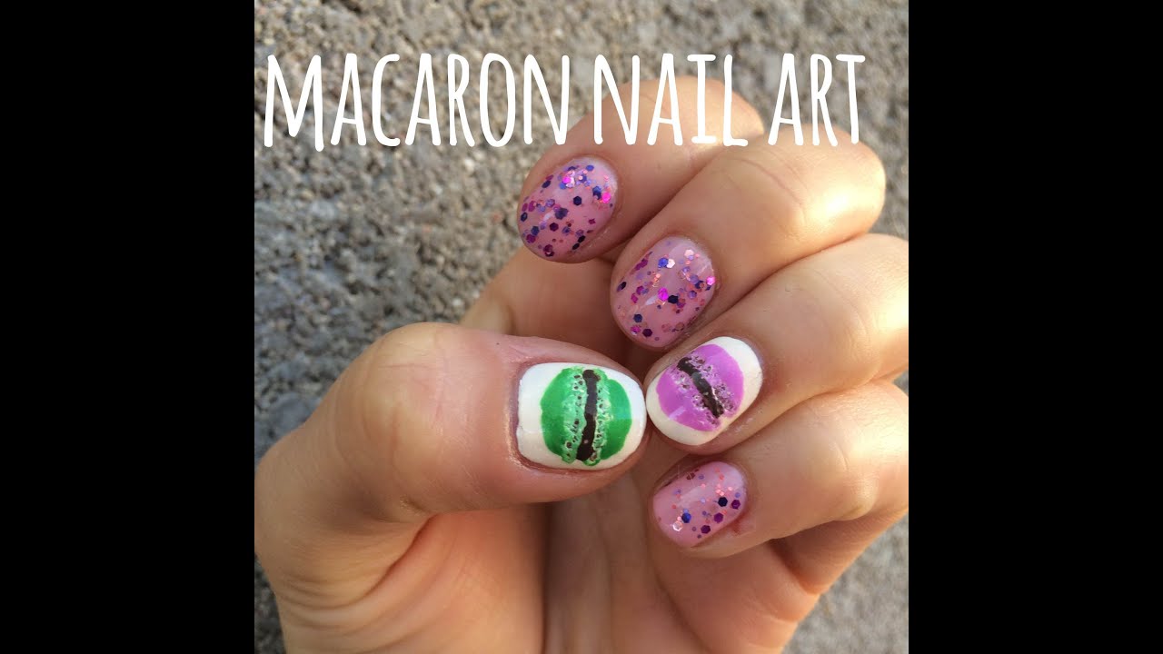Macaron Nail Art - YouTube