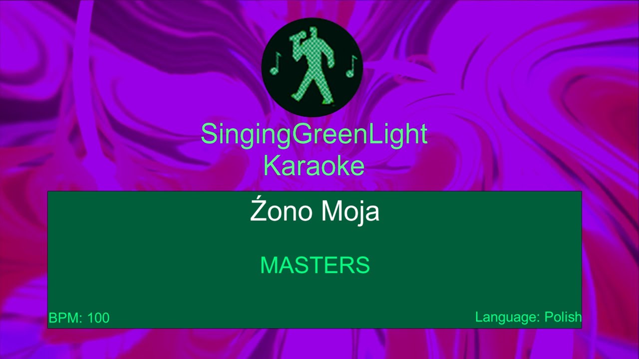 MASTERS - Żono moja - Karaoke Version - YouTube