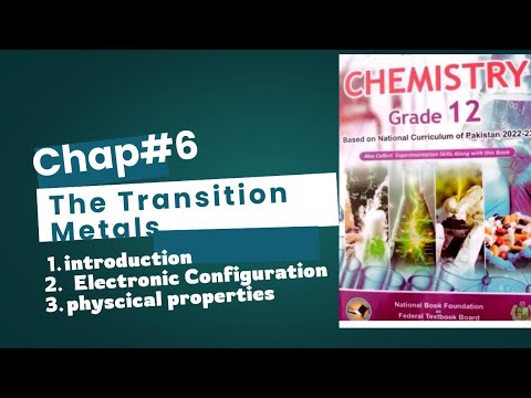 Introduction of Transition Metals | Electronic Configuration of 3d ...