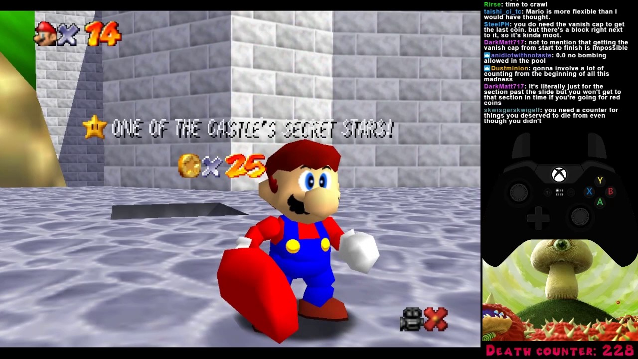 Super Mario 64 - Reverse controls - Part 4 - All 120 Stars! - YouTube
