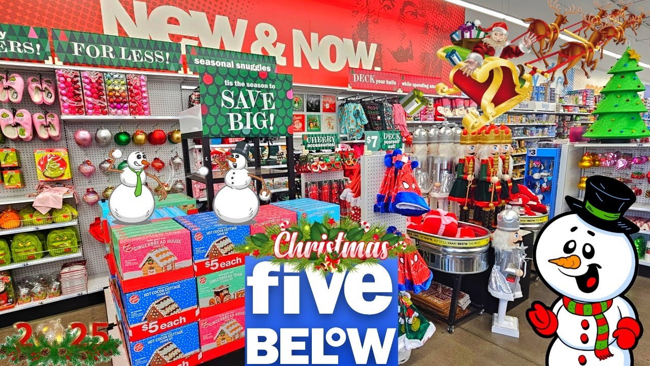 FIVE BELOW AWESOME CHRISTMAS ARRIVALS 2025 WALKTHROUGH 🎁🎄 - YouTube