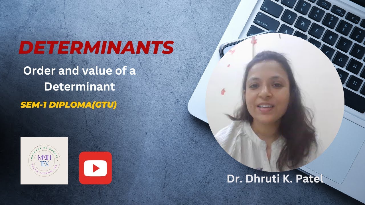 Determinants (basic concepts with examples) - YouTube