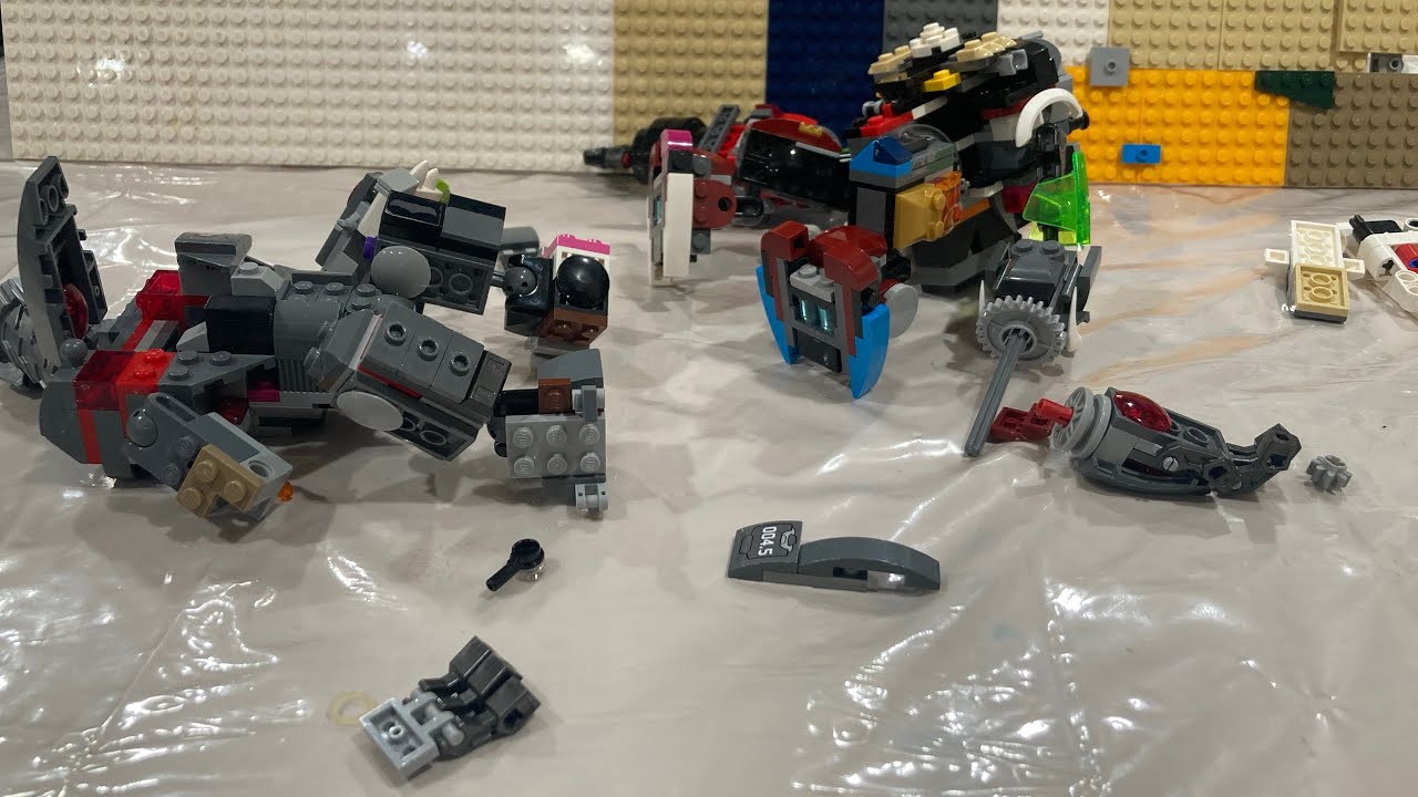 Lego mech fight - Lego stop motion - YouTube