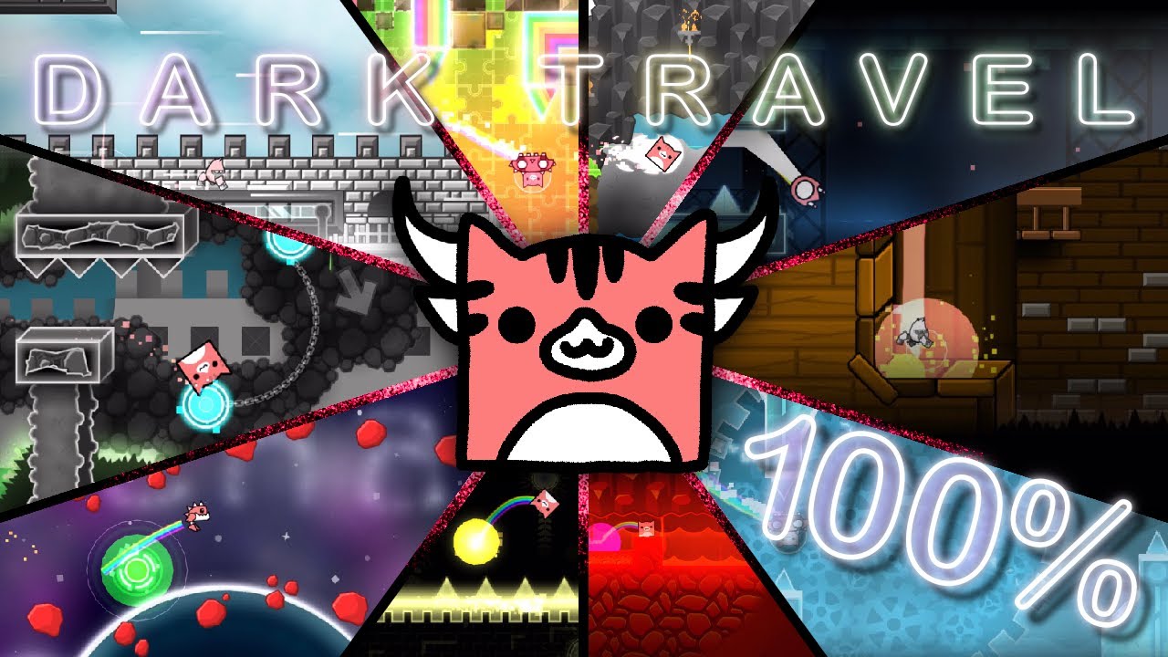 MY FIRST INSANE DEMON!! Dark Travel 100% - Geometry Dash - YouTube