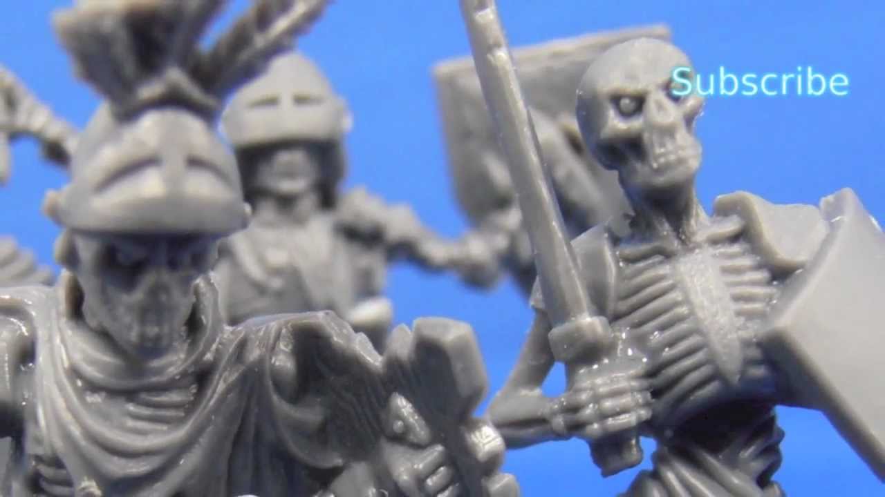 Mantic Skletons on the Sprue - YouTube