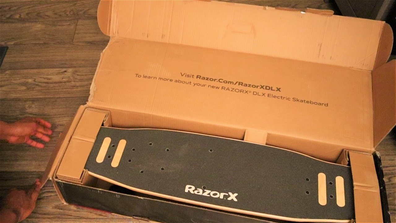 Unboxing the Razor X DLX electric skateboard in 2021 - YouTube
