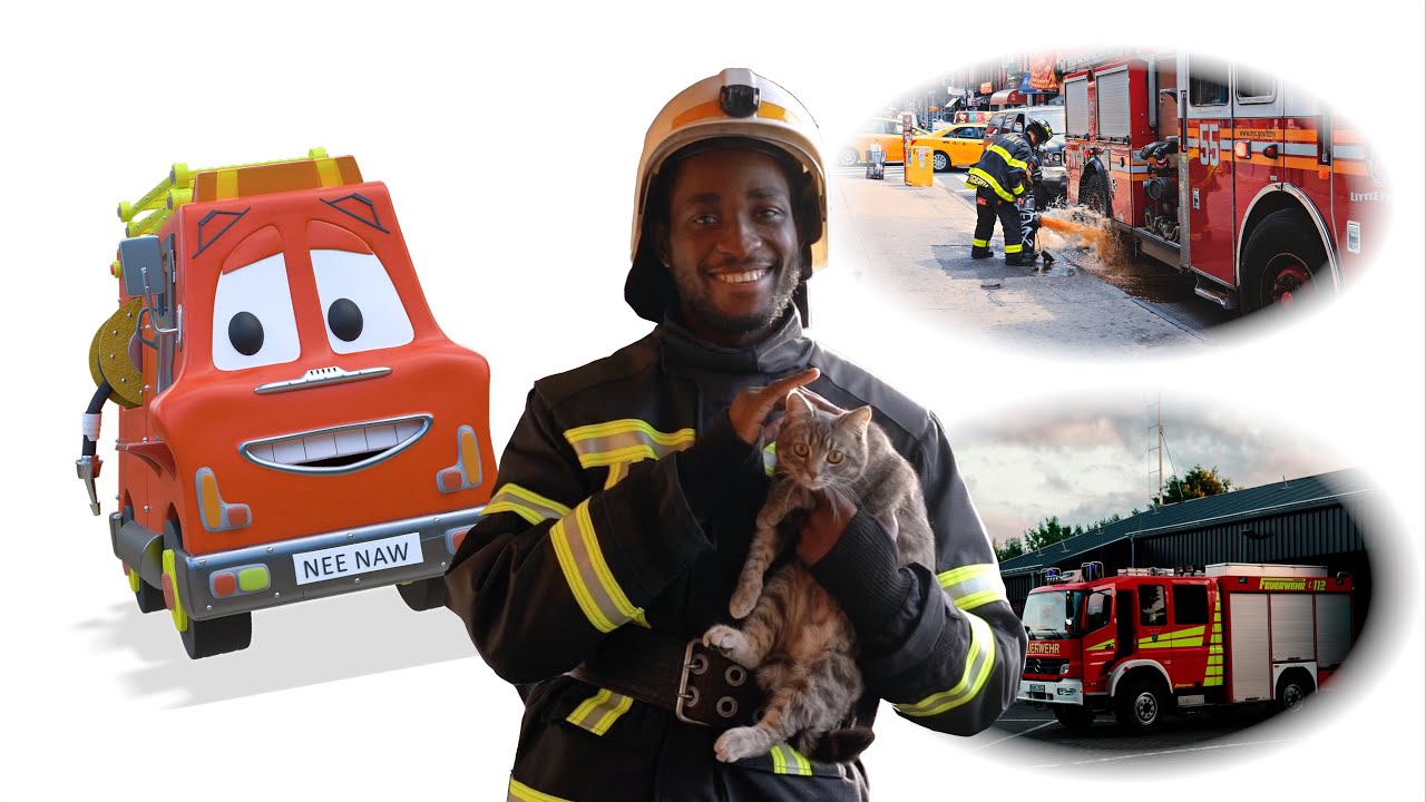 Favourite Fire Trucks 🚒 with Nee Naw the Fire Engine | Kids Learning ...