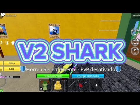 COMO CONSEGUIR RAÇA V2 SHARK NO BLOX FRUIT - YouTube