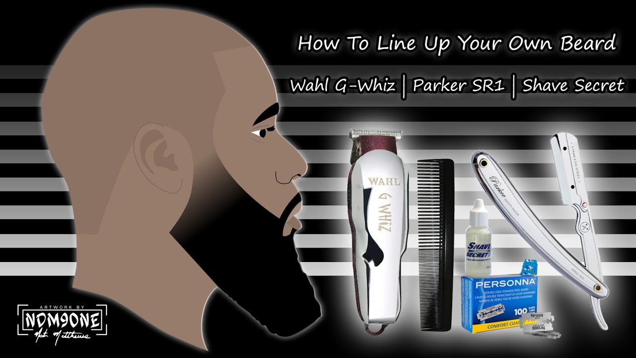 How To Line Up Your Own Beard | Wahl G-Whiz | Parker SR1 | Shave Secret ...