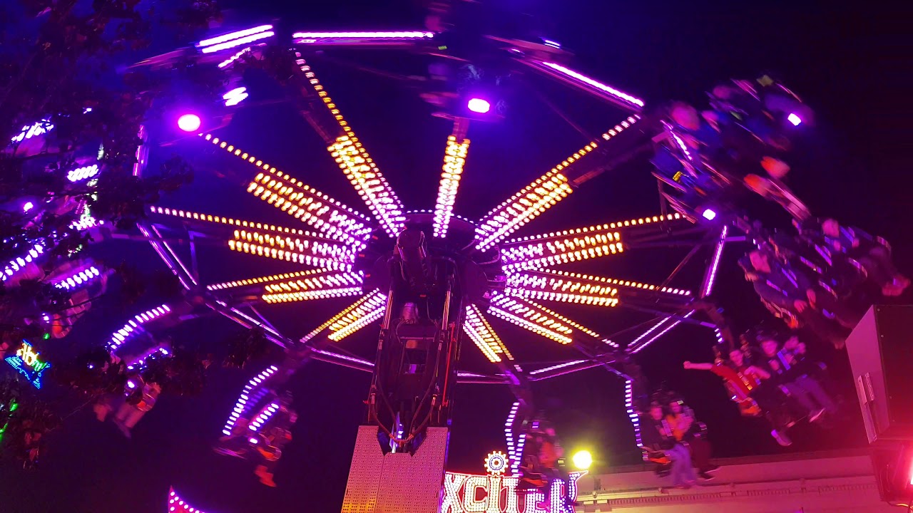 Crows Exciter ride at Loughborough fair 2018 - YouTube