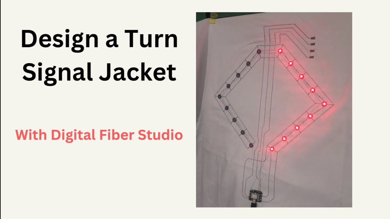 Design a turn signal jacket with Digital Fiber Studio - YouTube