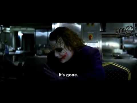 The Joker Magic Trick Scene - The Dark Knight