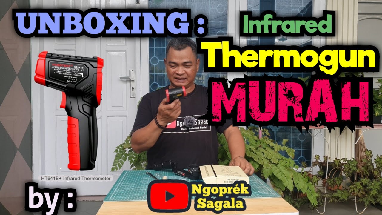 Unboxing Infrared Thermogun Murah - YouTube