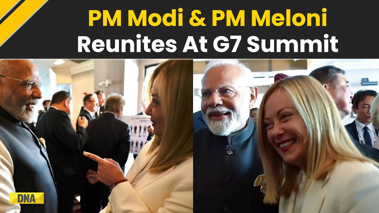 Melodi Moment: PM Modi & Giorgia Meloni Share Warm Moments at G7 Summit ...